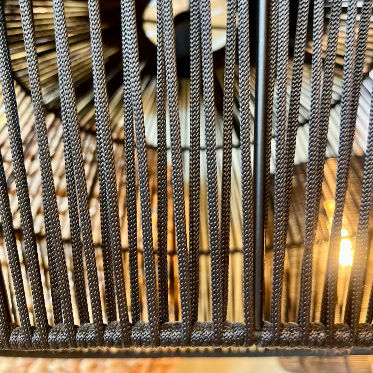 Black Nylon String Pendant* - Uneeka Lighting