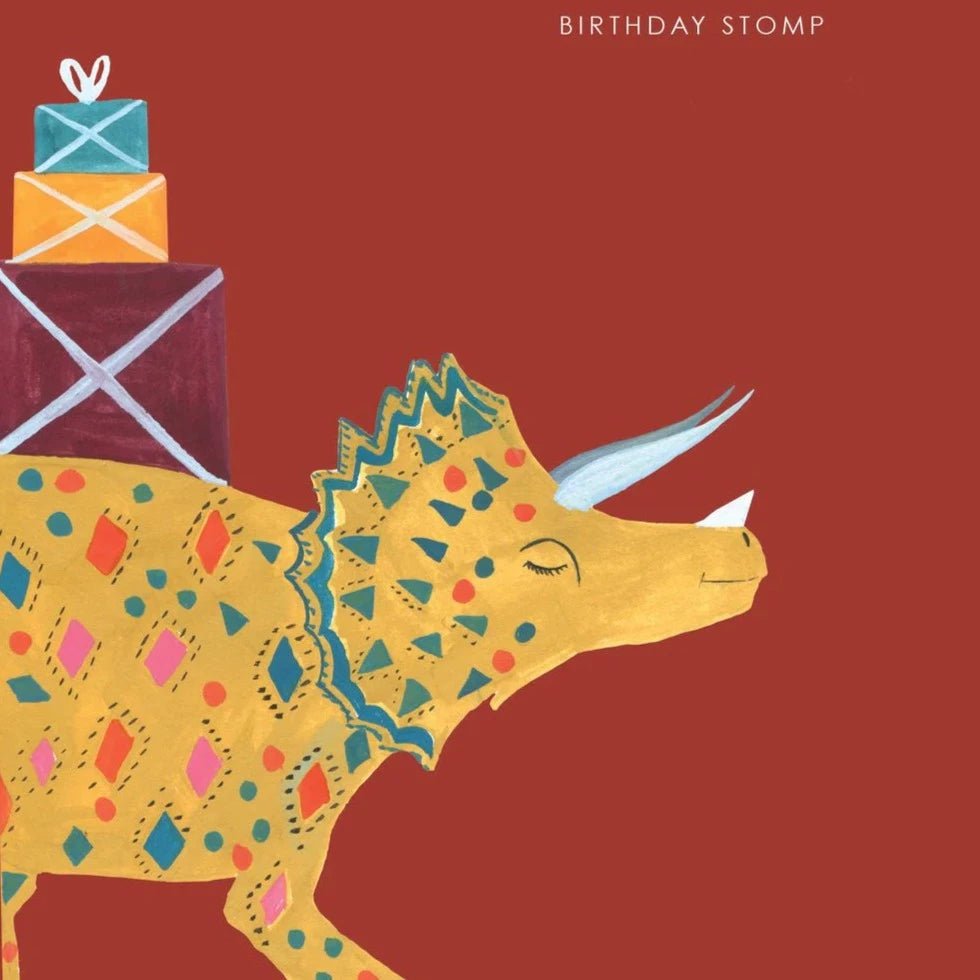 Birthday Stomp Dino Card - Uneeka