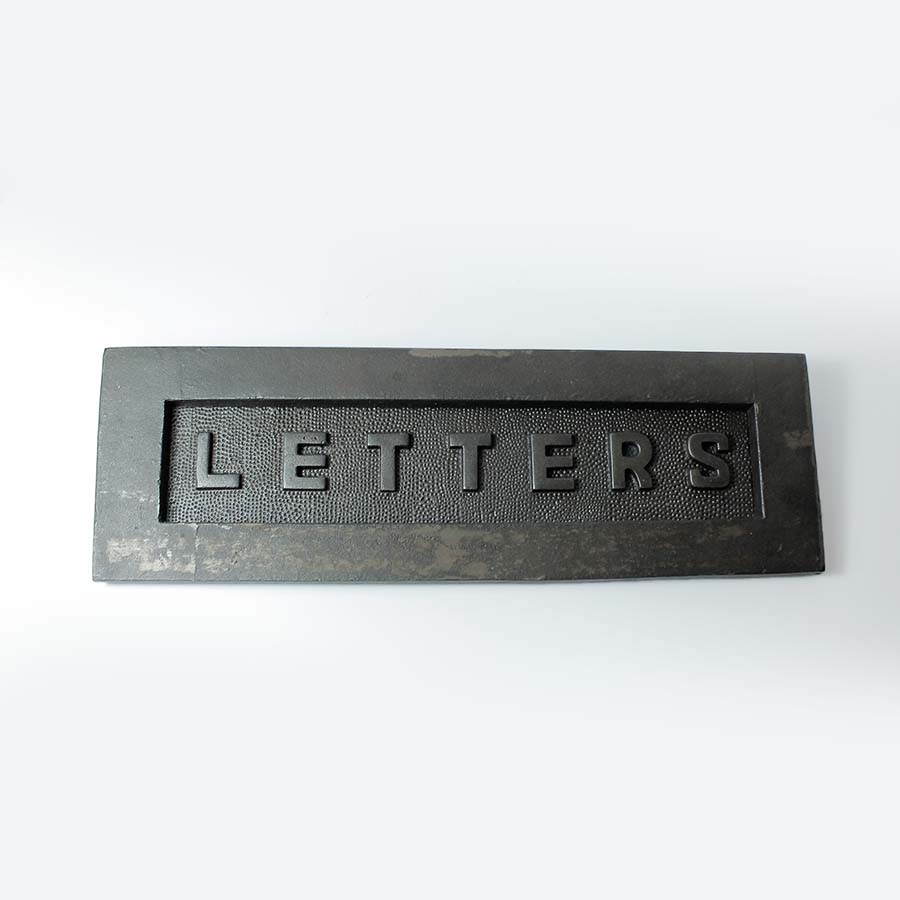 Cast Antique Iron Letter Box Plate - Uneeka